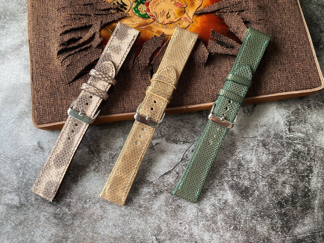 Combo 3 Sets of Watch Straps, Karung Snake Watch Straps, Karung Snake ...