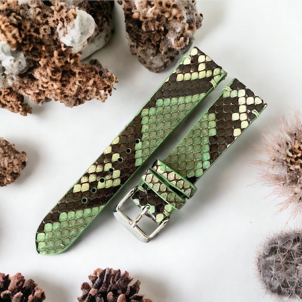 22mm Green Watch Strap - Etsy