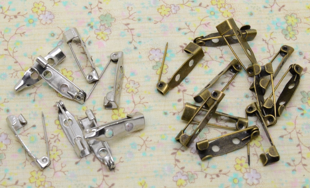 10 Pins, Pin, Seam, Silver Metal, Bronze Metal, 20mm/5mm - Etsy