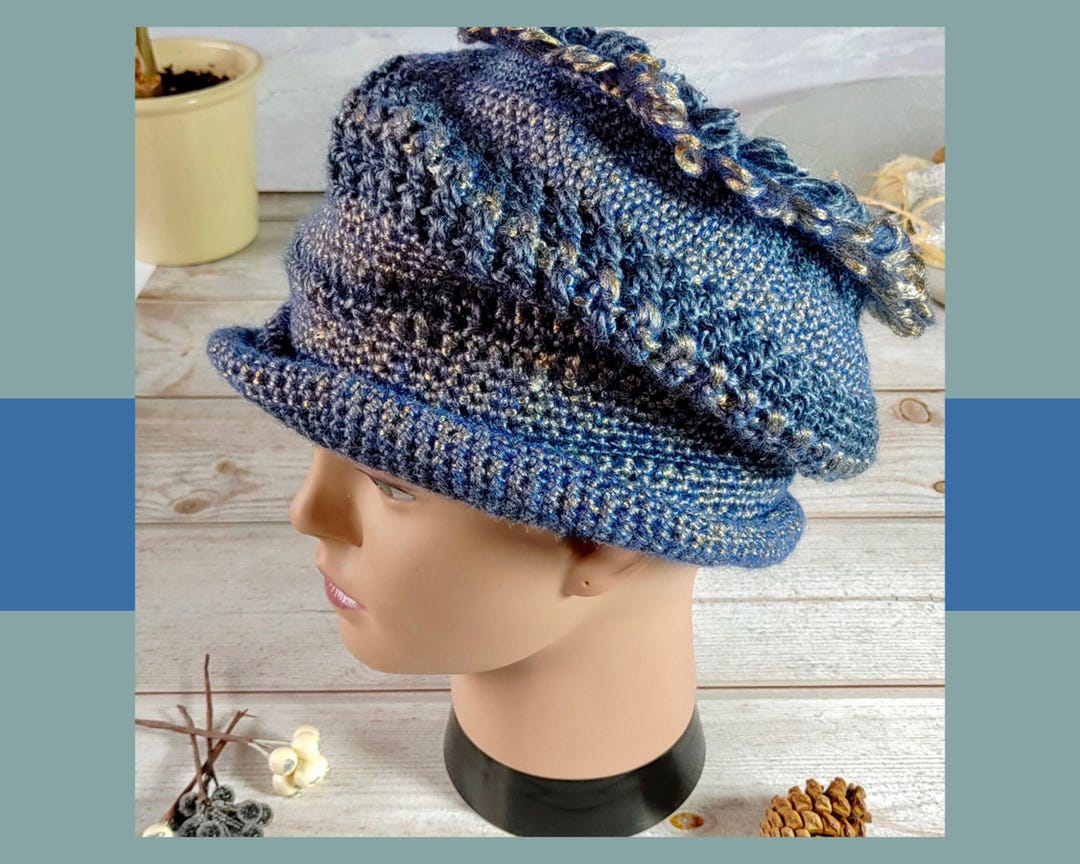 Slouchy Steampunk Top Hat With Metallic Sheen | Vintage-inspired ...