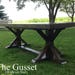 Gusset Style Rustic Farm Table Set - Etsy