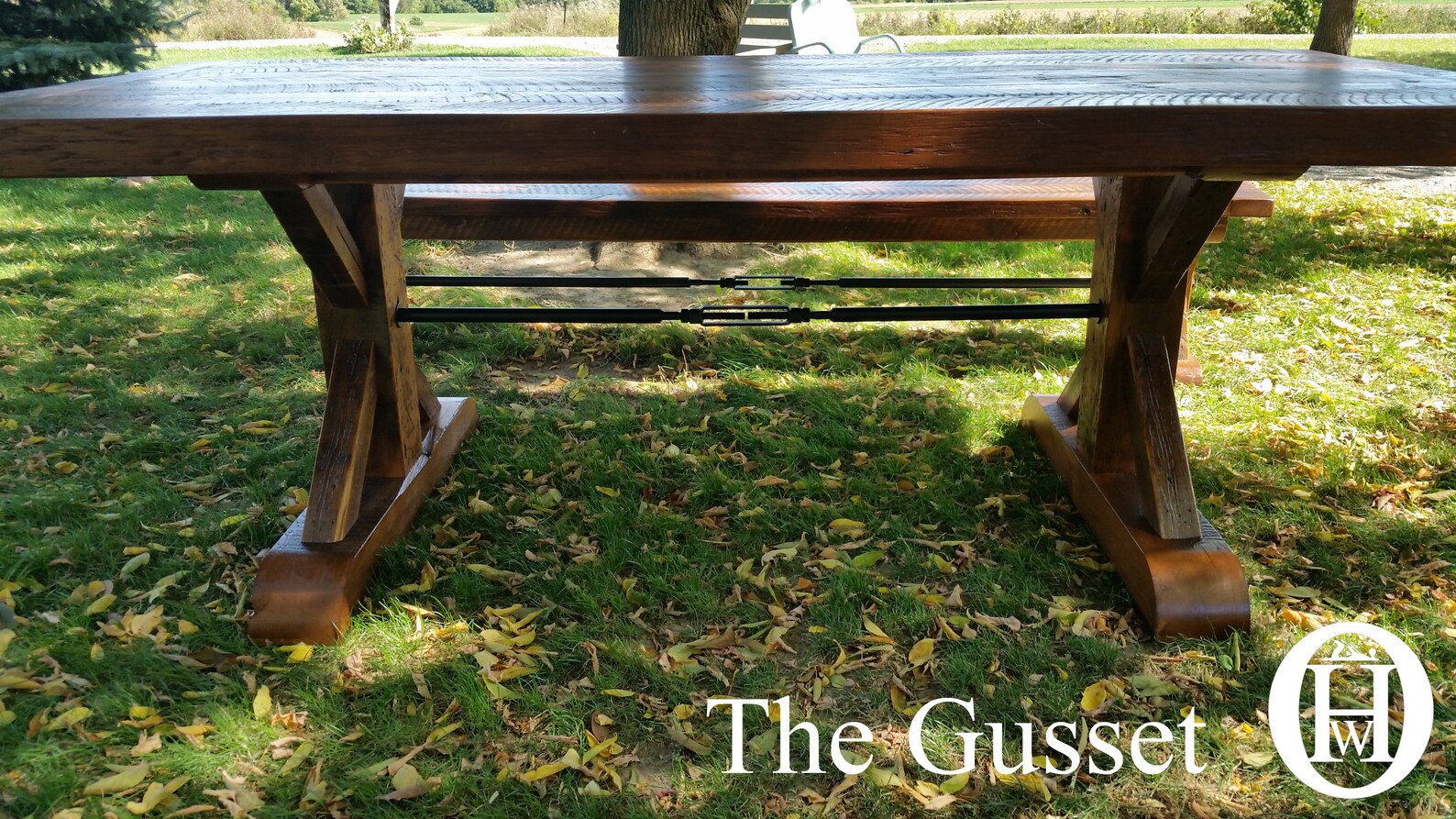 Gusset Style Rustic Farm Table Set - Etsy