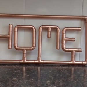 Handmade Copper Sign (home) - Etsy UK