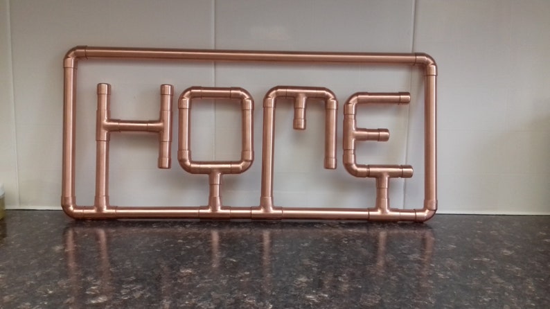 Handmade Copper Sign (home) - Etsy UK