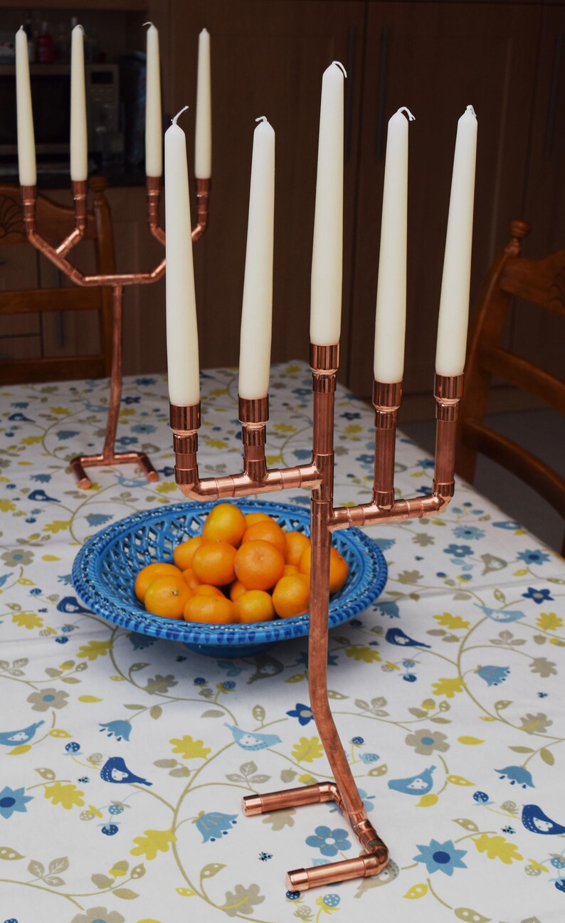 Copper Candelabra - Etsy UK