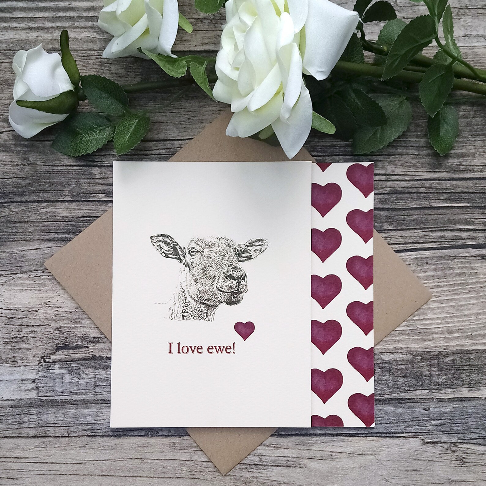 Cute Sheep Cardcute Birthday Card Boyfriendanimal Pun - Etsy