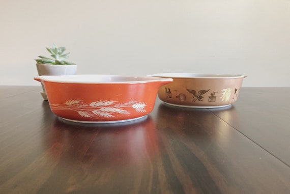 2 Vintage Pyrex Baking Dishes 1 Pint Pyrex Ovenware Bowls | Etsy