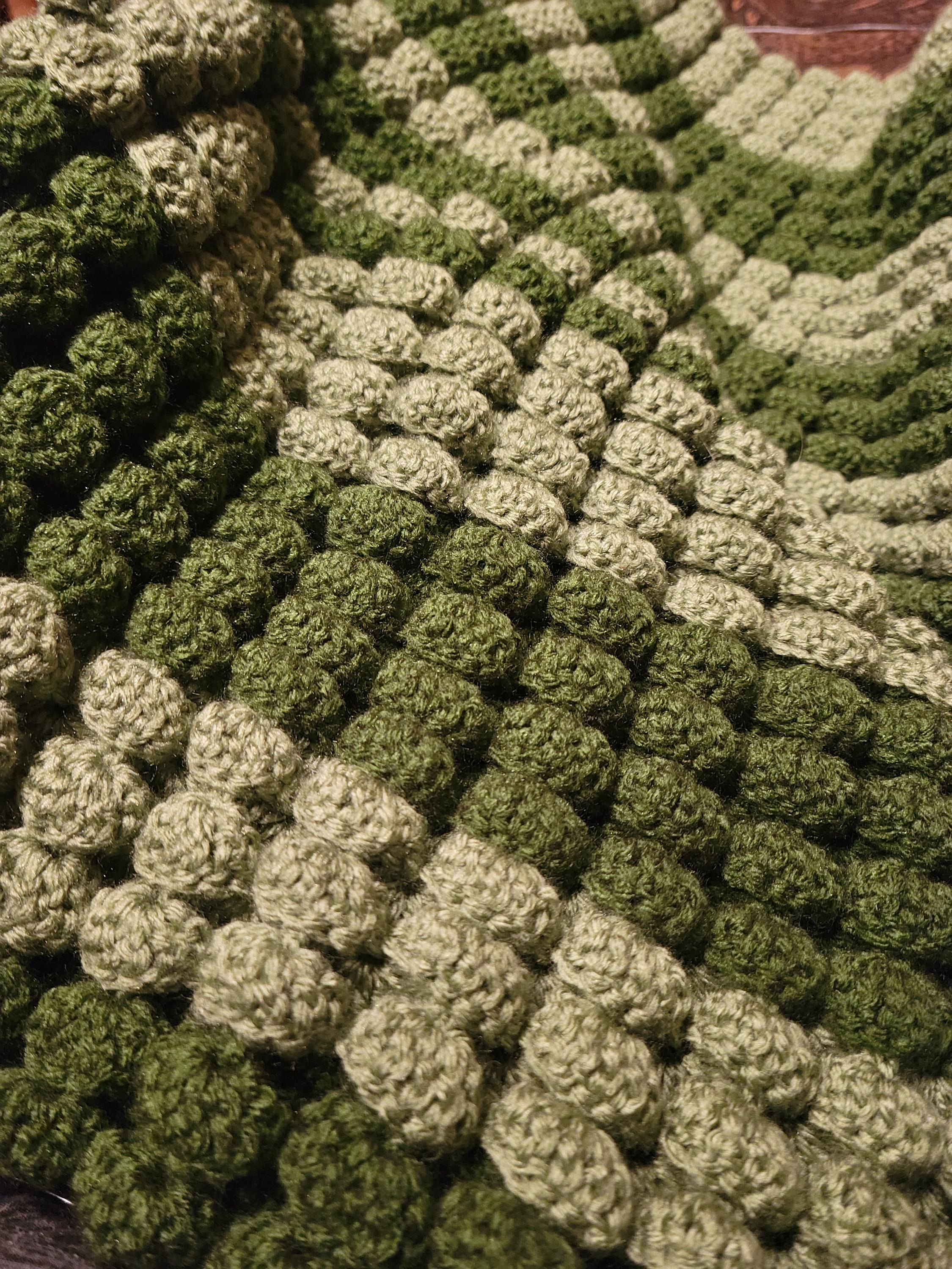HUNTER GREEN THROW Crochet - Etsy