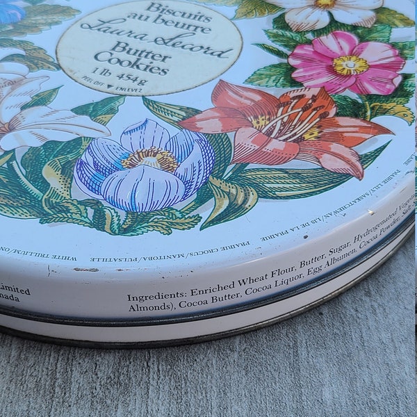 Tin With Flowers - Etsy
