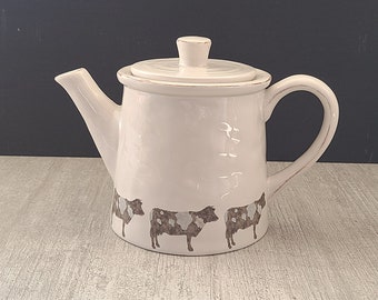 Vintage Cow Teapot - Etsy