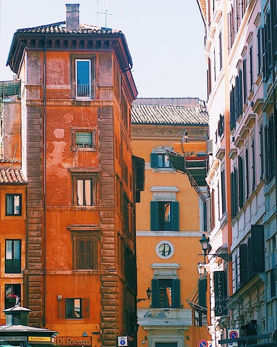 Italy Photography Classic Rome Buildings Near the Pantheon | Etsy