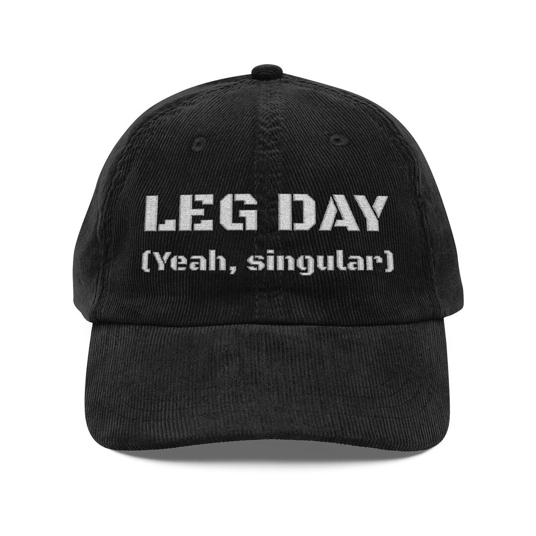Funny Amputee Vintage Corduroy Hat | Leg Amputee | Leg Day | Workout ...