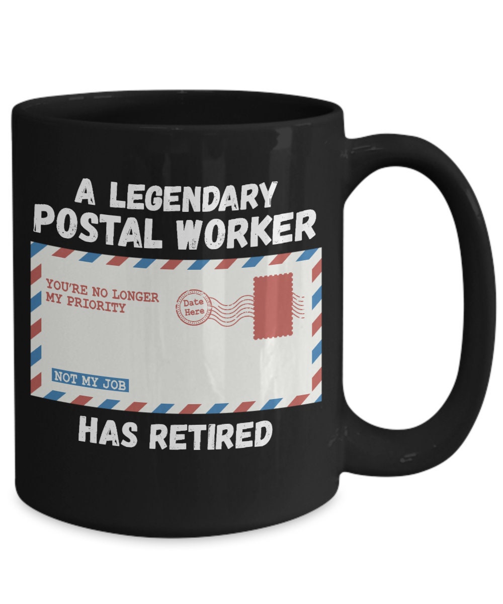 Personalized Retired Postal Worker Mug |postal Retirement |personalized ...