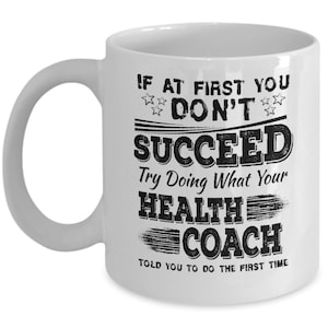 Funny Health Coach Mug | Fitness Coach | Wellness Coach | Health and ...