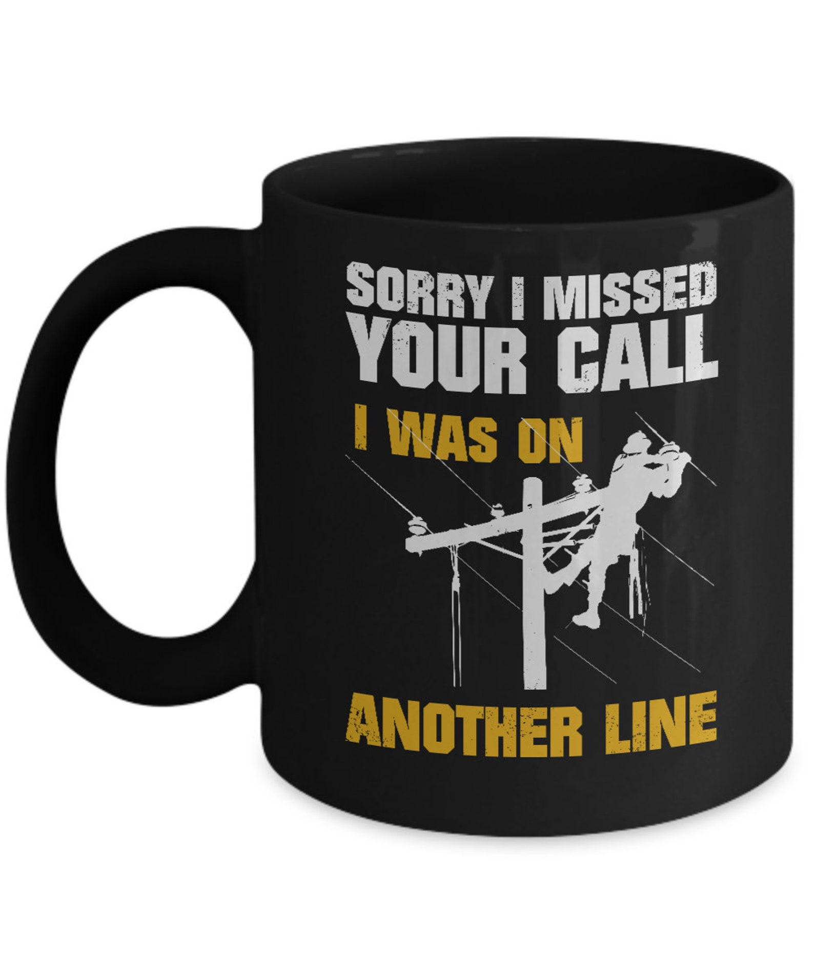 Lineman Coffee Mug Power Lineman Love My Lineman | Etsy