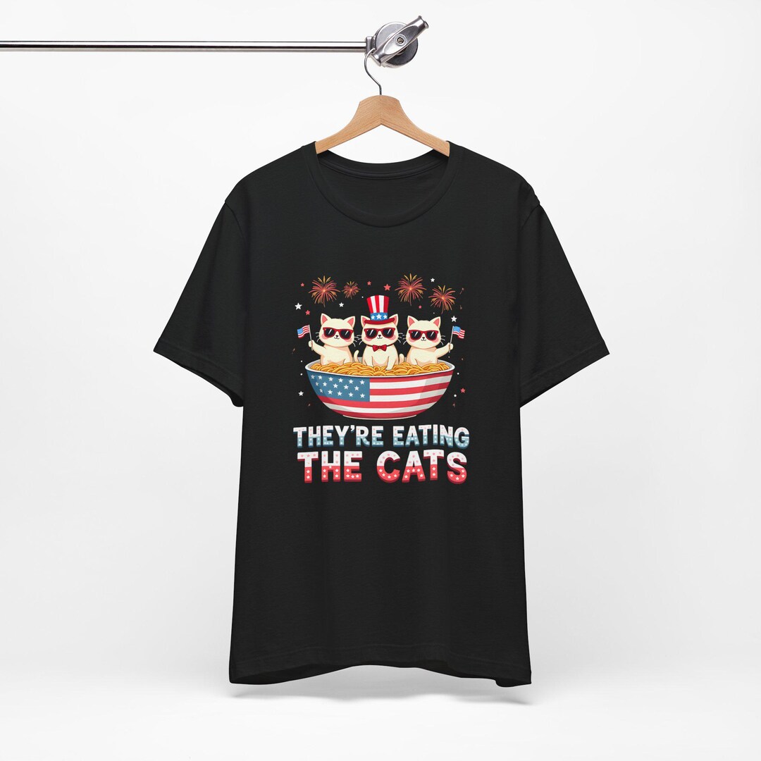 Eating the Cats Unisex Tee Shirt, Funny Trump, Ramen Lover, Cat Lover ...
