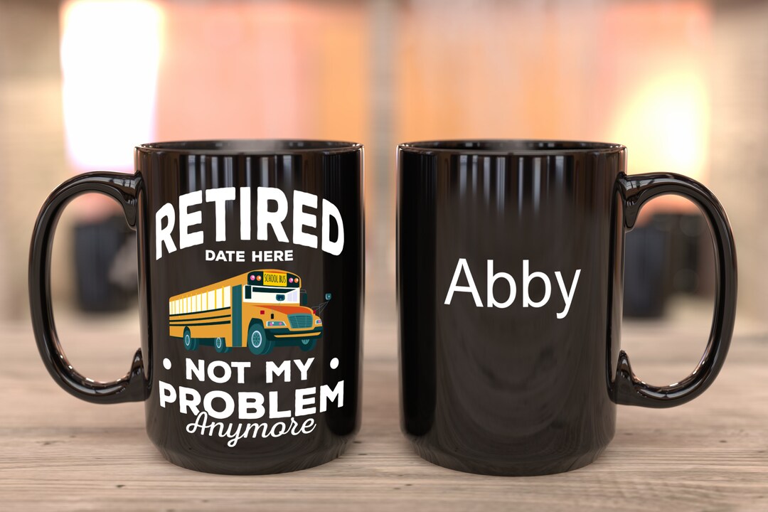 Personalized Retired School Bus Driver Mug | Retirement Gift ...