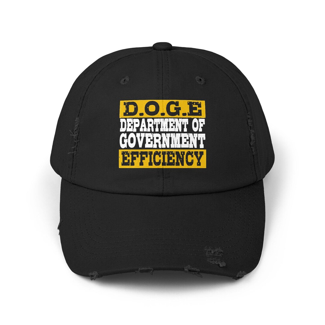 Funny DOGE Department of Government Efficiency Hat Libertarian Trump ...