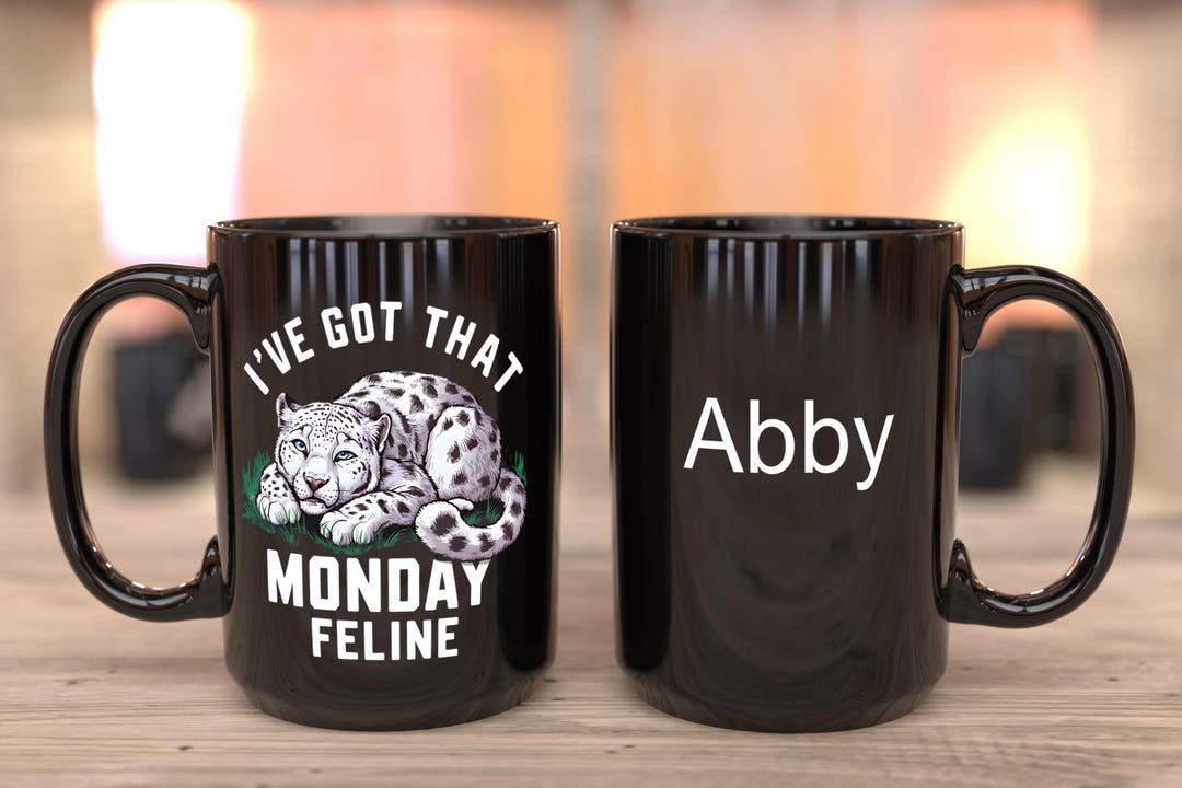 I've Got That Monday Feline Mug , Hate Monday, Grumpy , Sunday Dread ...