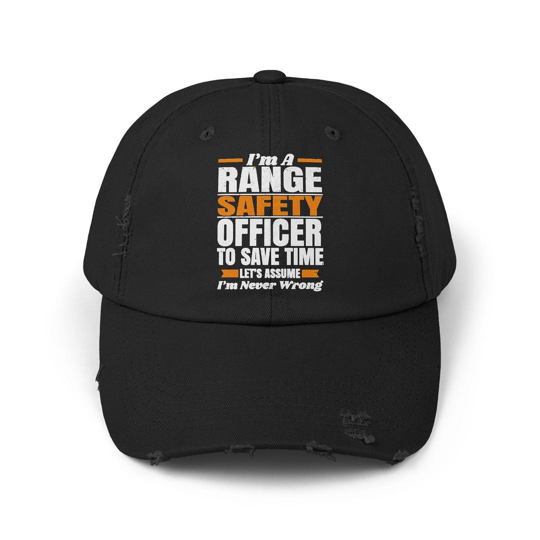Funny Range Safety Officer Distressed Hat, RSO , Shooting Guard ...