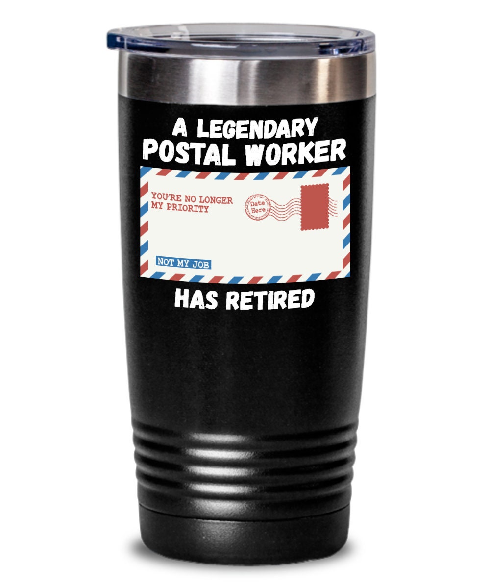 Personalized Retired Postal Worker Tumbler Postal Retirement - Etsy