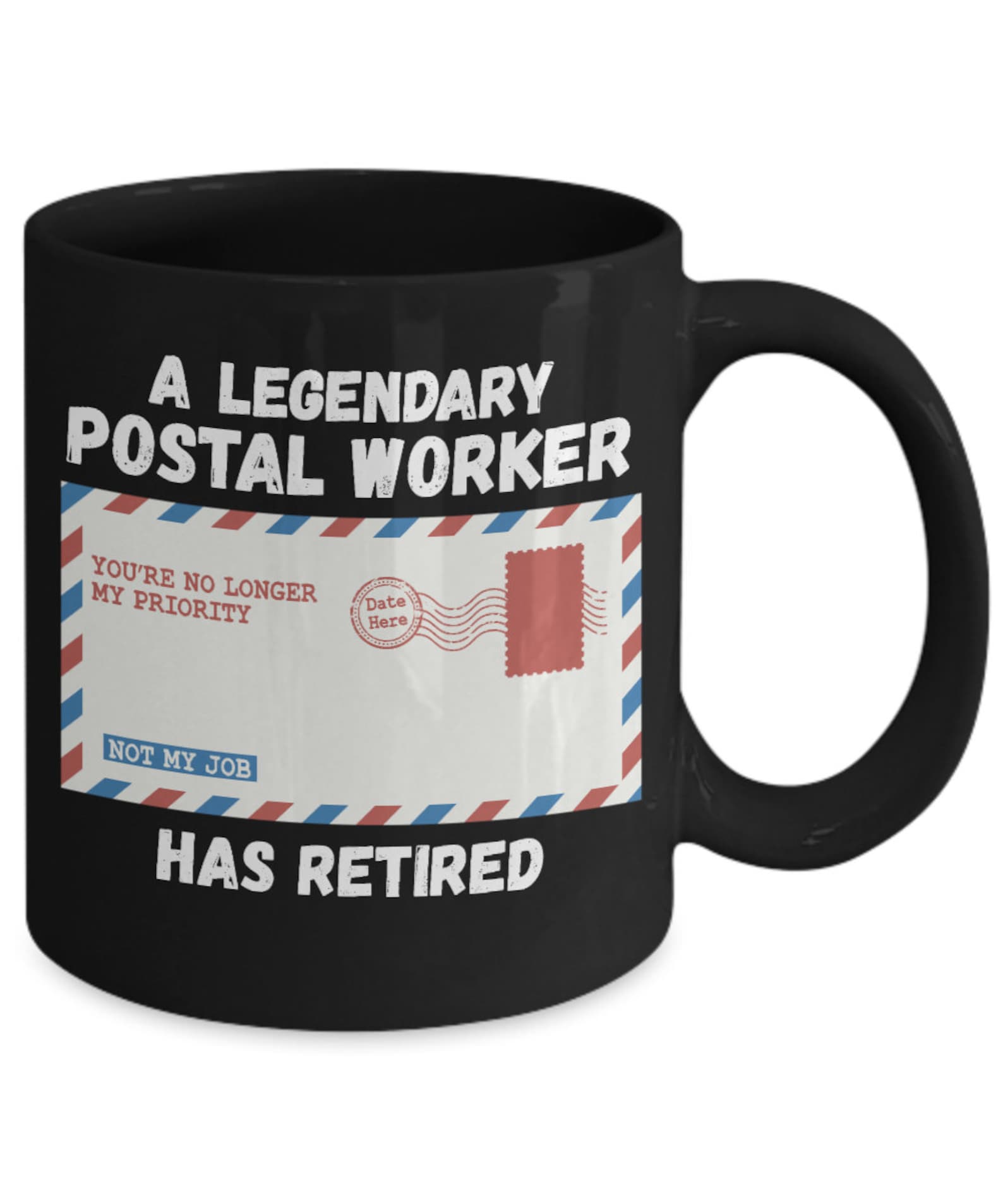Personalized Retired Postal Worker Mug |postal Retirement |personalized ...