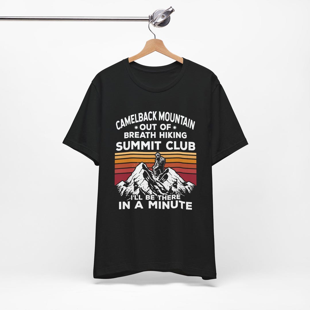 Camelback Mountain Out of Breath Club Unisex T Shirt, Hiking ,mountain ...