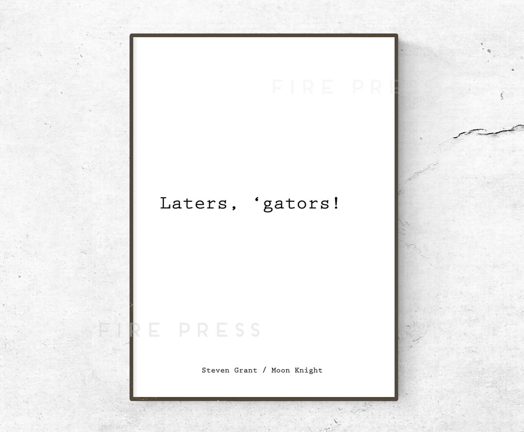 Moon Knight Quote Poster / Marc Spector Print / Steven Grant / - Etsy