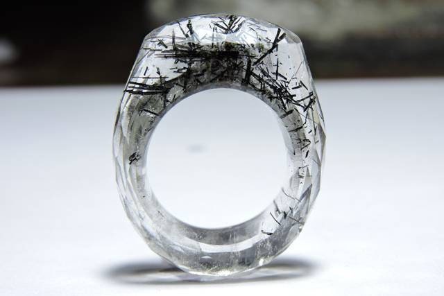 1 Piece Very Attractive Natural Rock Crystal Black Rutiles | Etsy