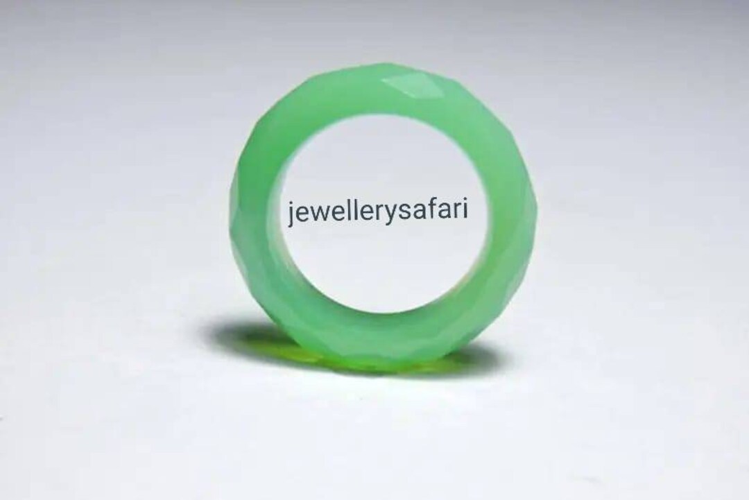 1 Piece Very Beautiful Natural Chrysoprase Chalcedony Full Faceted ...