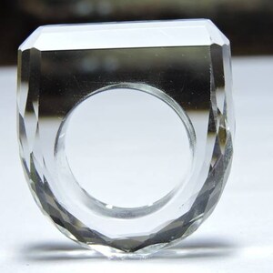 1 Piece Natural Rock Crystal Quartz Full Faceted Fancy | Etsy