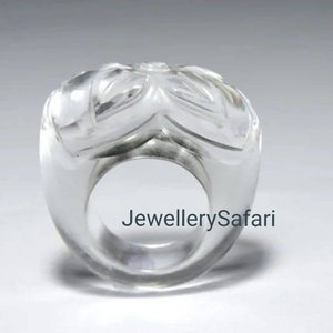 1 Piece Attractive Natural Rock Crystal Quartz Hand Carved Rajasthani ...