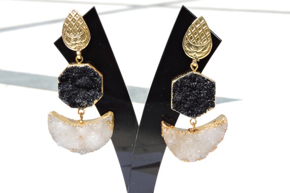 New Arrival 1 Pair Attractive Gold Electroplated Edges - Etsy