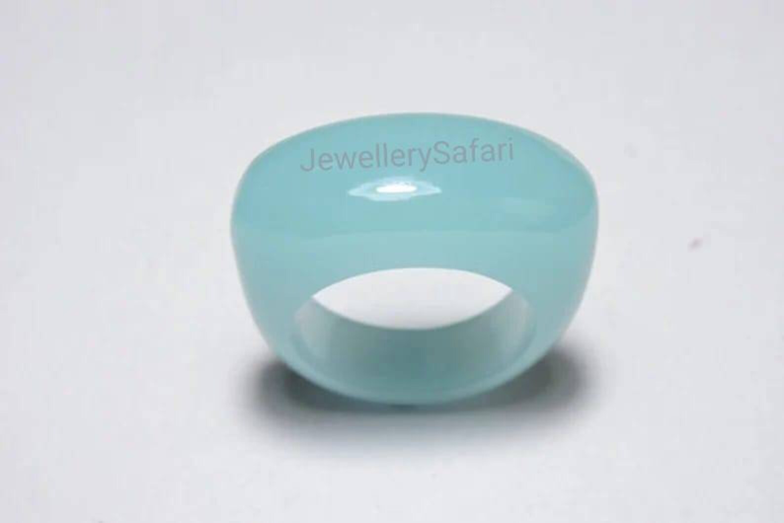 1 Piece Aqua Blue Chalcedony Smooth Polished Gemstone Made - Etsy