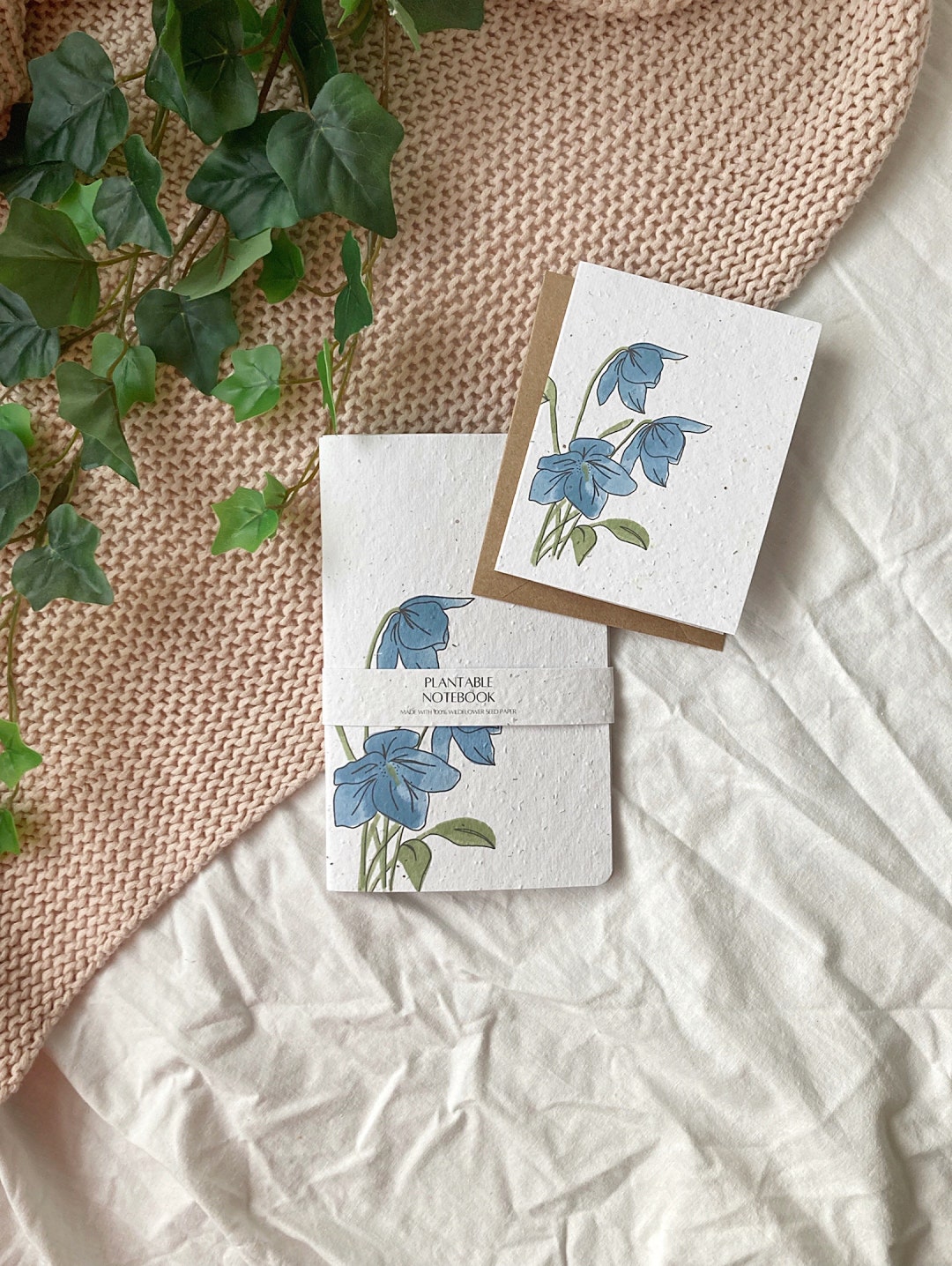 Plantable Journal// Plantable Card// Seed Paper Journal// Seed Paper ...