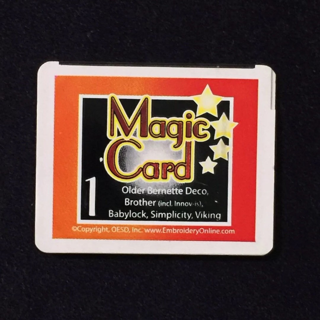 Magic Box Rewritable Embroidery Designs Card #1 for Deco 600 Brother ...