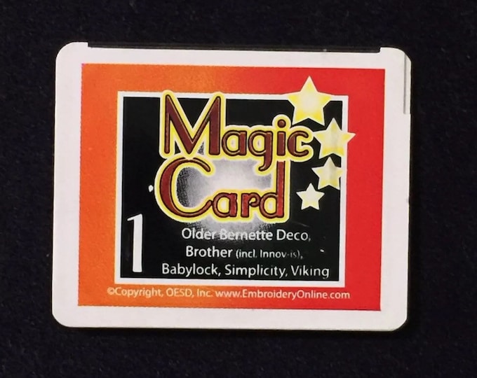 Magic Box Rewritable Embroidery Designs Card #1 for Deco 600 Brother ...