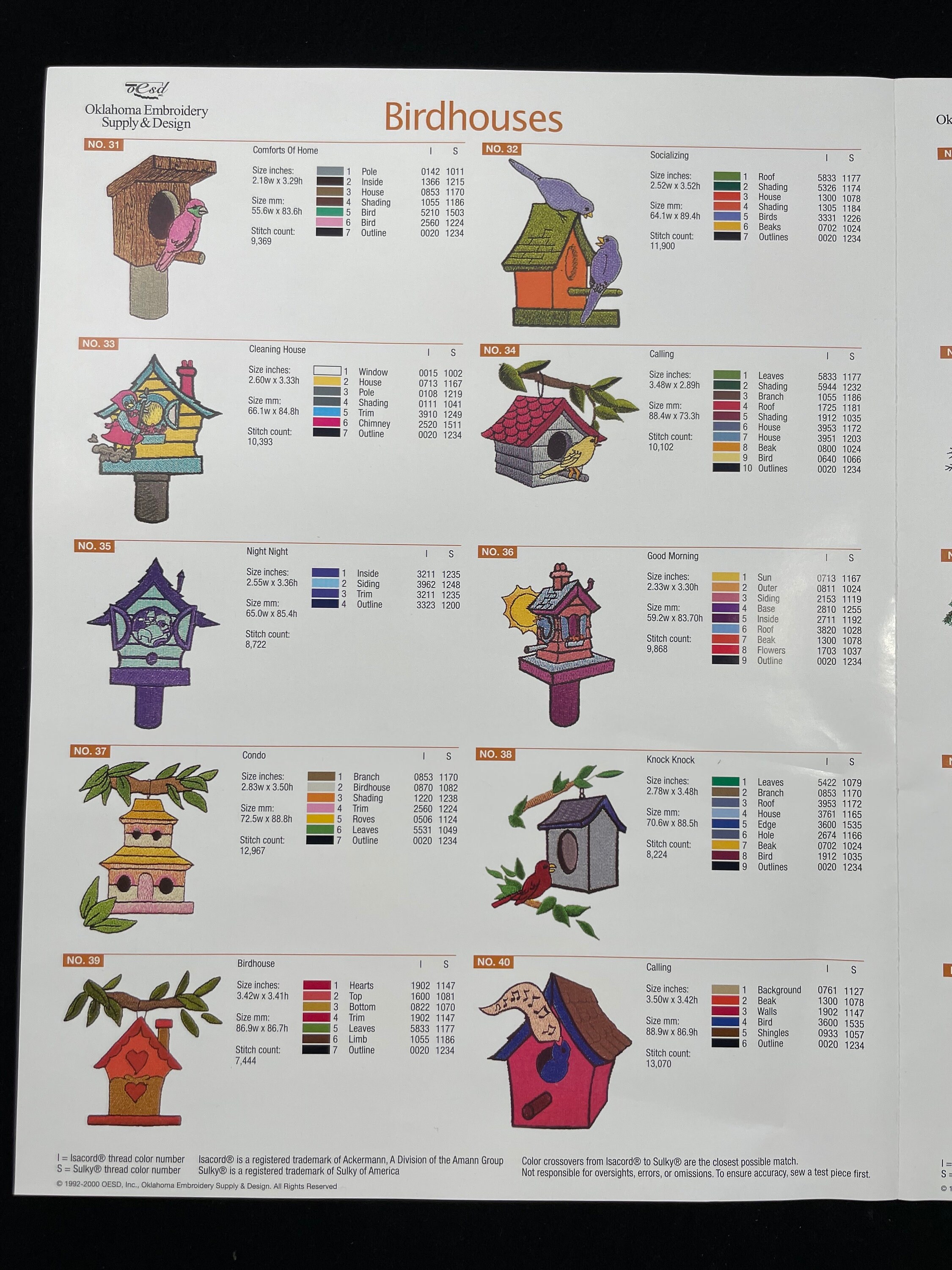 Oesd Birdshouses Embroidery Designs Card A1002 for Bernina - Etsy