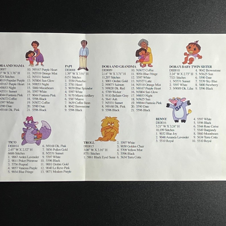 Dora the Explorer Embroidery Designs Card for Brother Bernina Deco ...