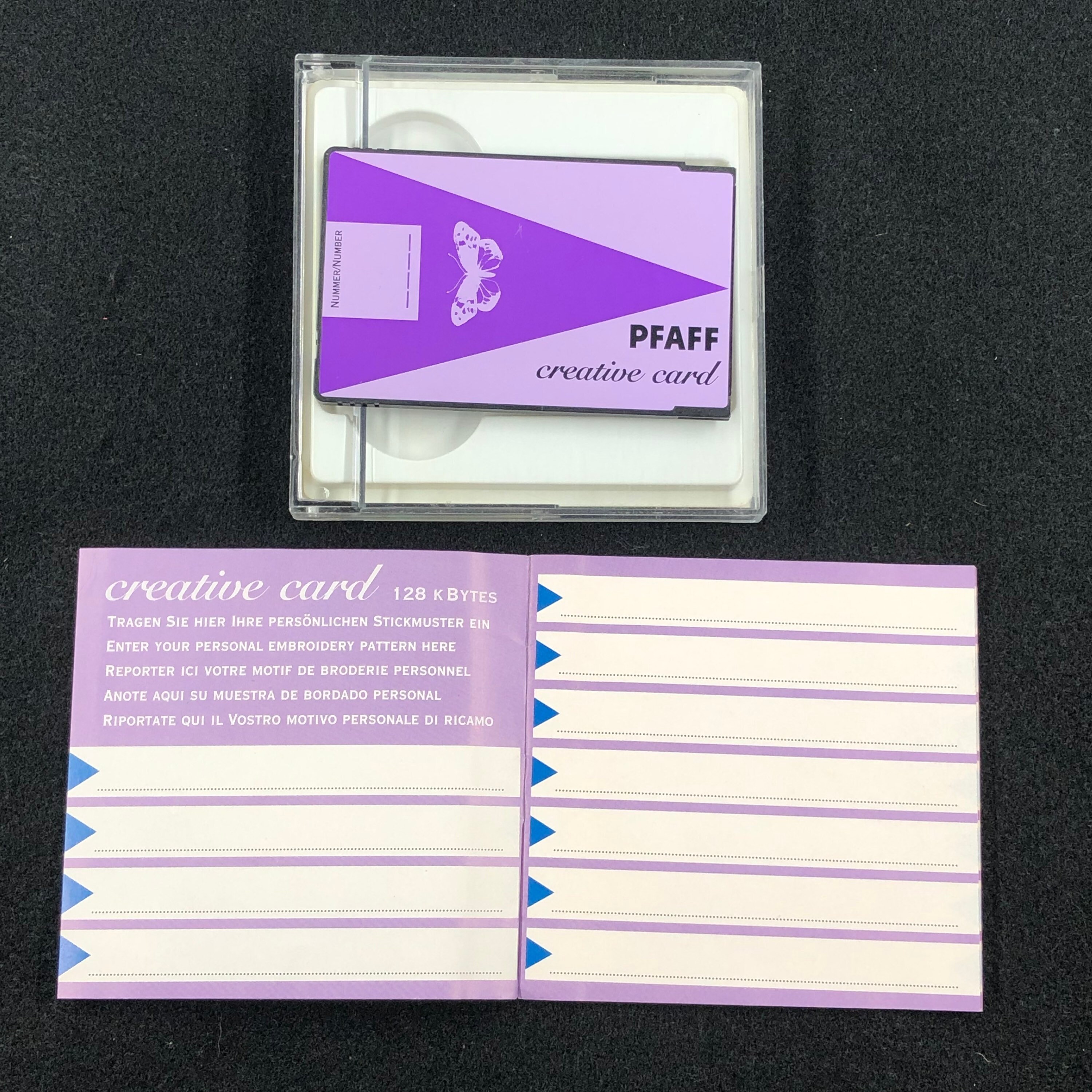 Pfaff Personal Embroidery Designs Re-writable Creative Card for Pfaff ...