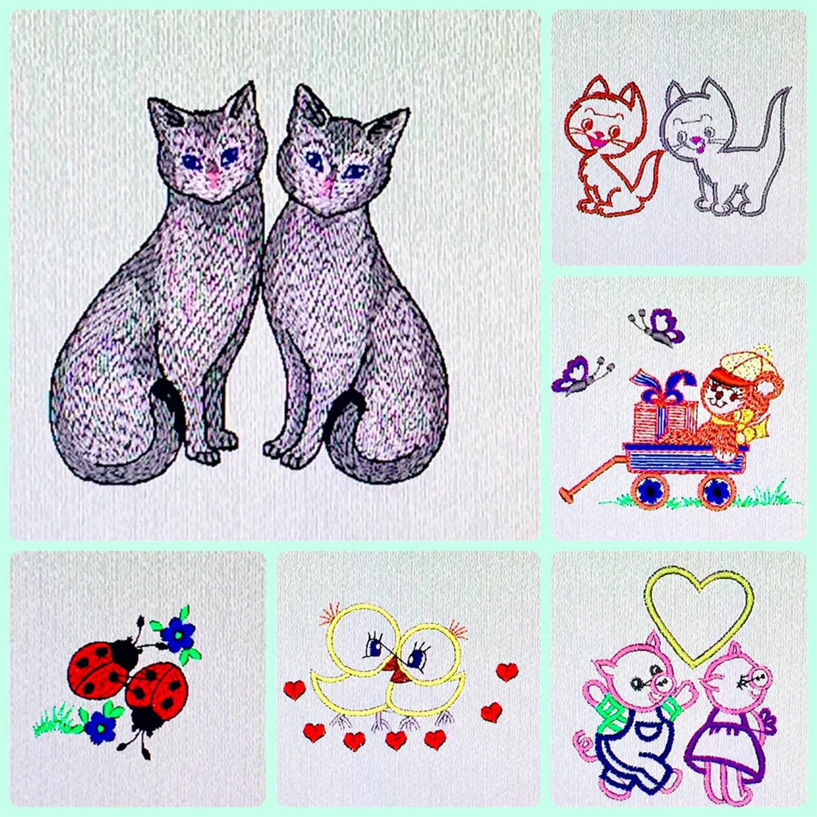 Children Fun Embroidery Designs Floppy Disk for Husqvarna - Etsy