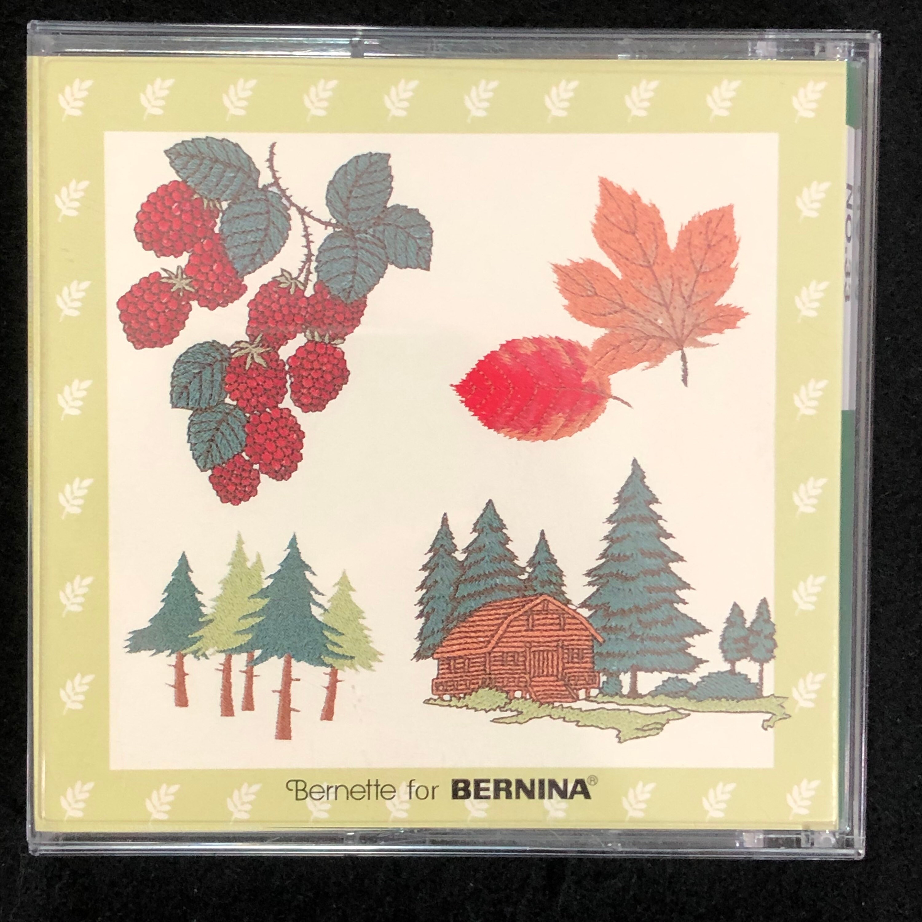 Trees Nature Embroidery Designs Card 33 for Brother Bernina Deco White ...