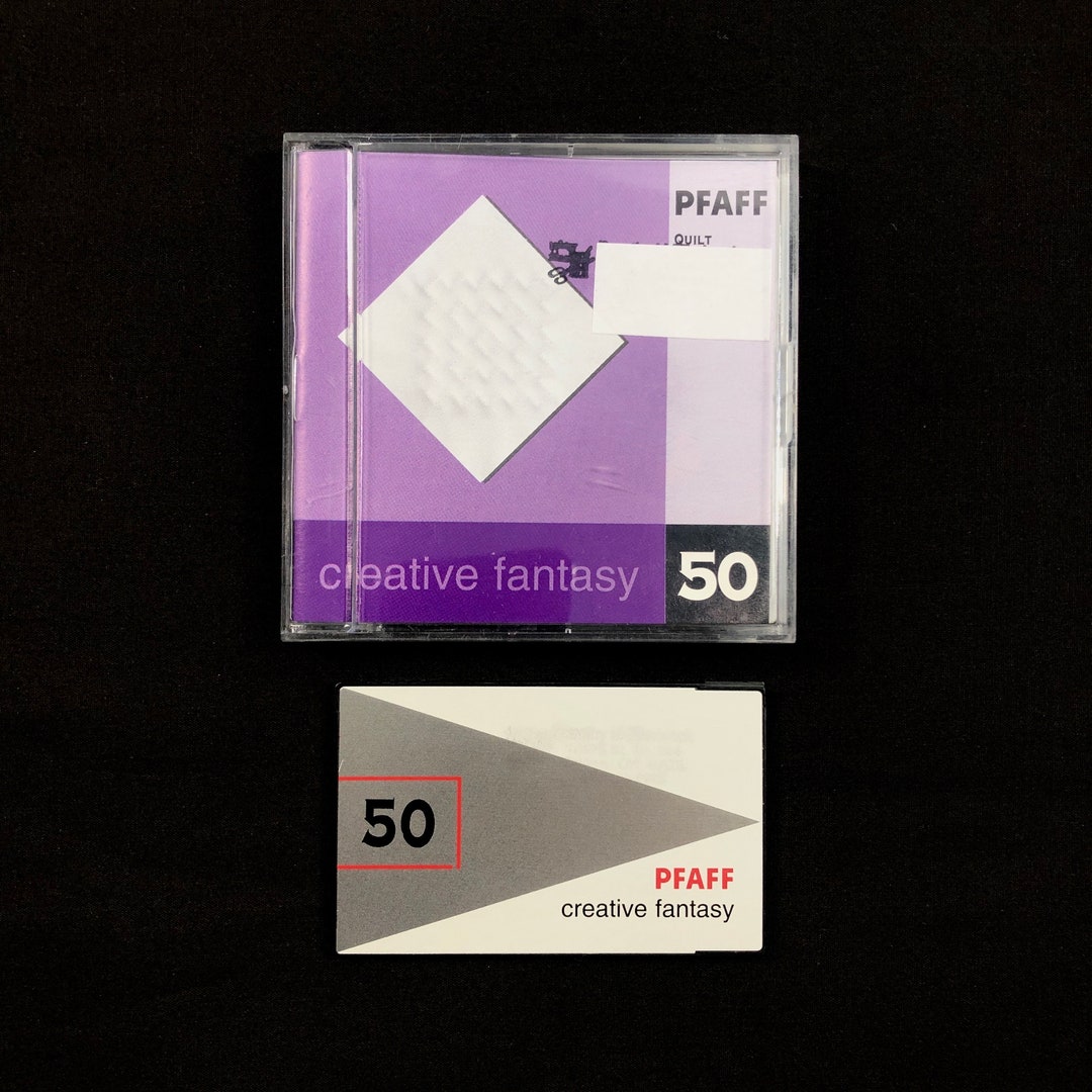 Pfaff Creative Quilt Embroidery Designs Card #50 for Pfaff 7570 2140 ...