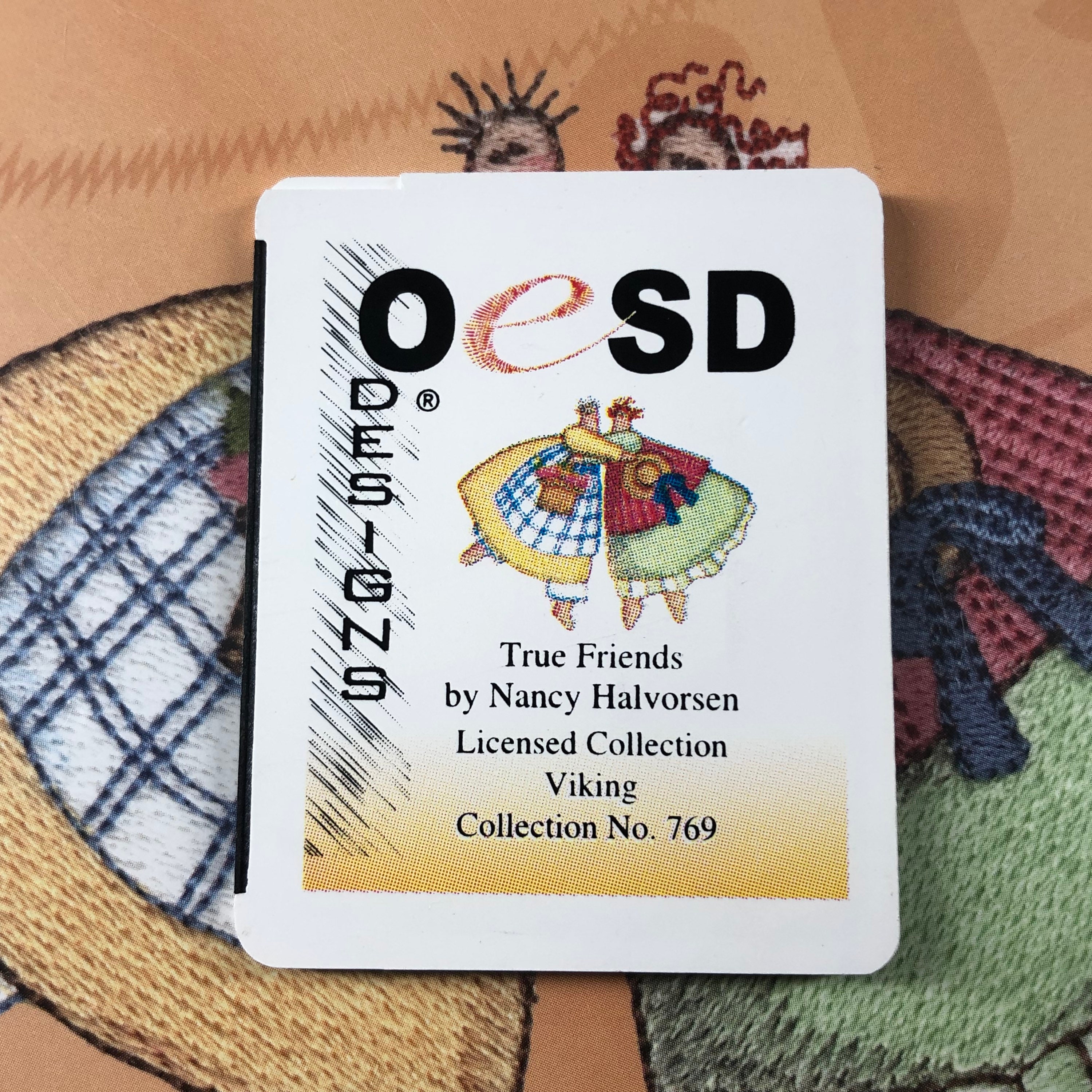 Oesd True Friends Embroidery Designs Card 769 for Husqvarna Viking ...