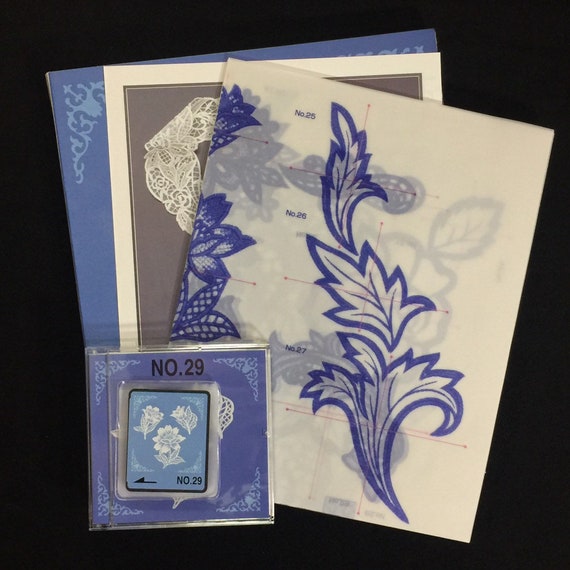 Lace Embroidery Designs for Brother Bernina Deco White Baby Lock and ...