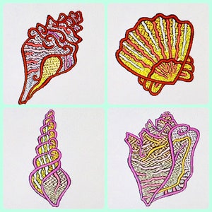 Fancy Sea Shells Embroidery Designs Disk for Husqvarna Viking Designer ...