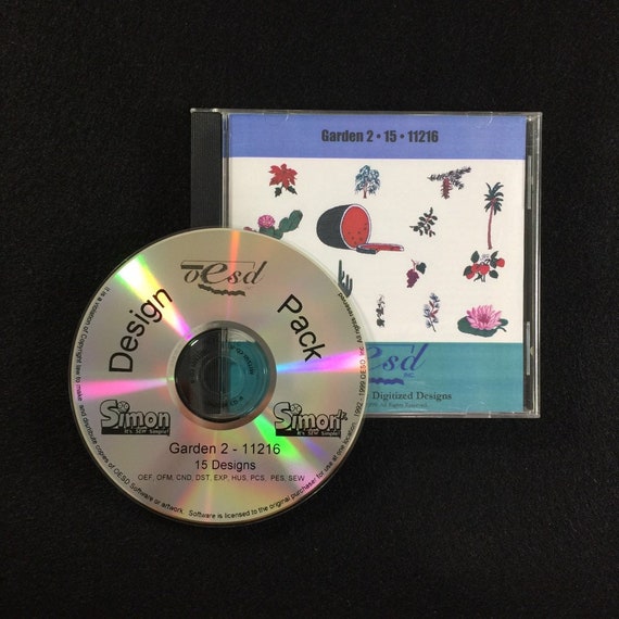 Sewing & Fiber OESD Garden Party Embroidery Design Disc Sewing ...