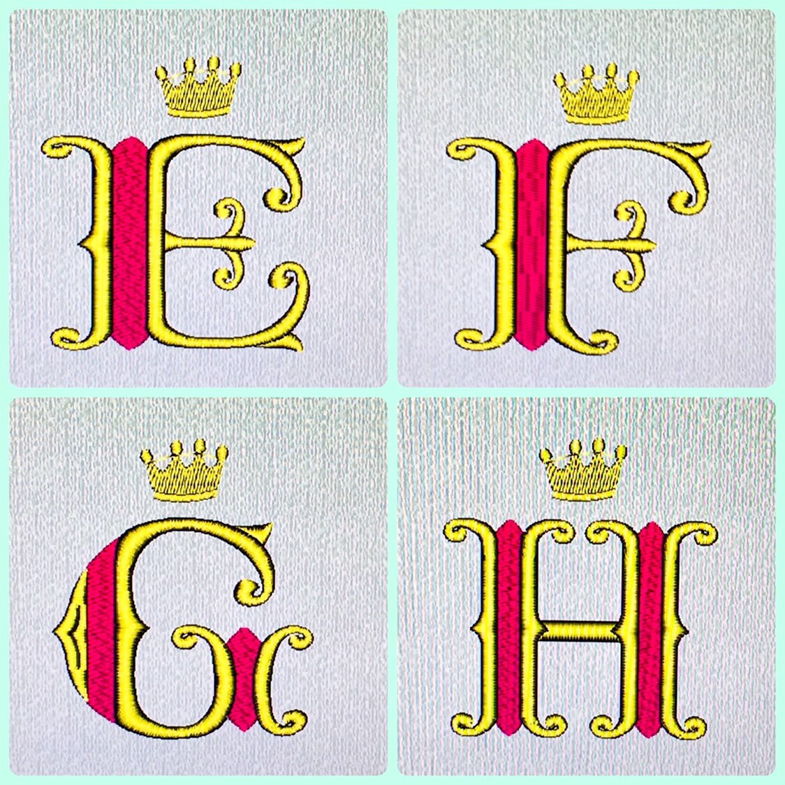 Princess Monograms Embroidery Designs Disk for Husqvarna Viking ...