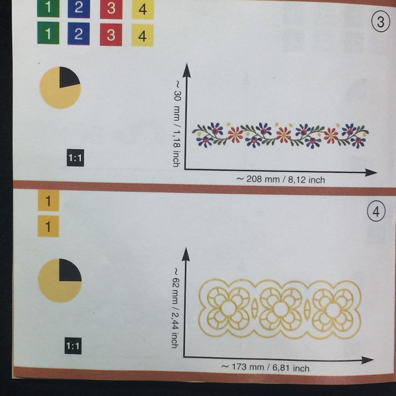Pattern Combinations Embroidery Designs Card #48 for Pfaff Creative ...
