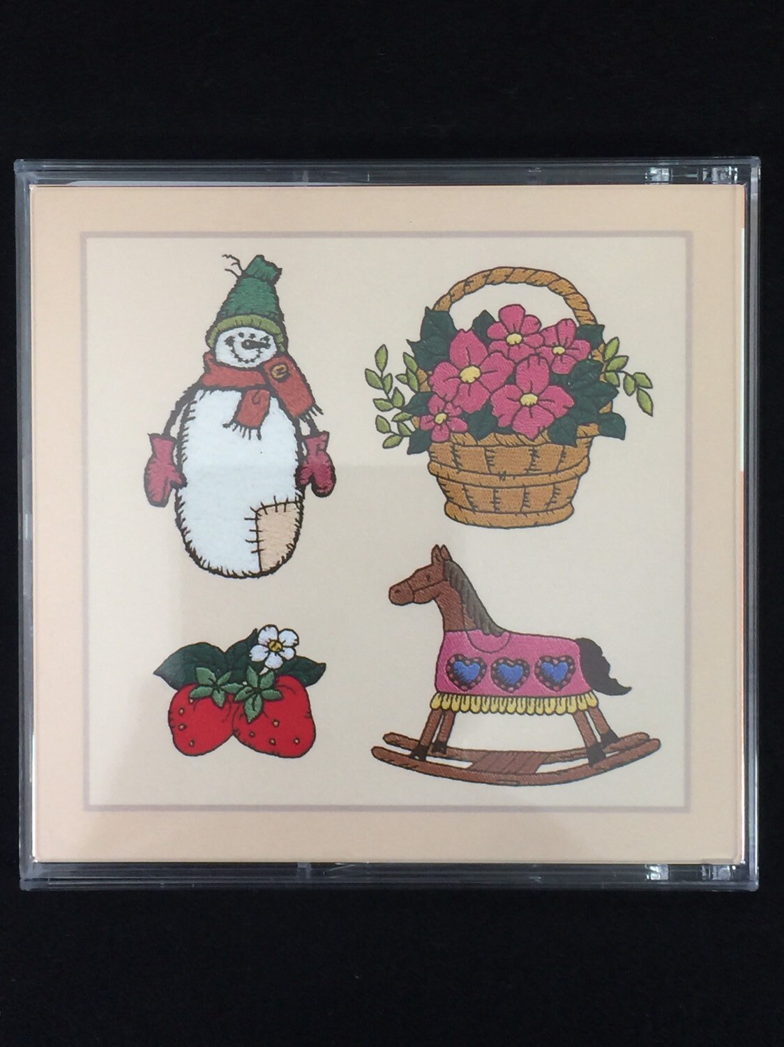 Folk Art Embroidery Designs Card 49 for Brother Bernina Deco White Baby ...